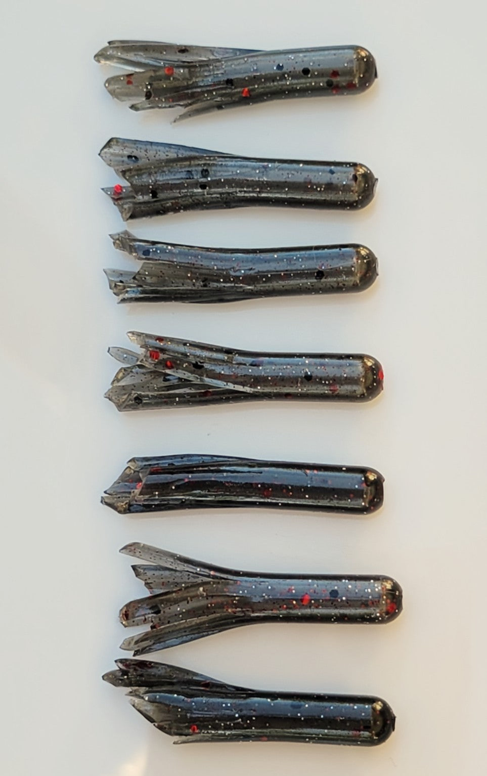 Tubes - Smoke Red Flake – Fish Thug Baits